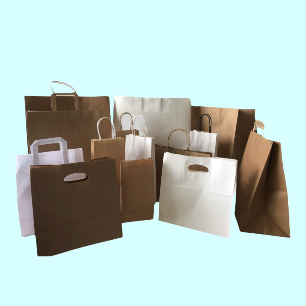 Personalized craft paper bags with logo - Directecogreen