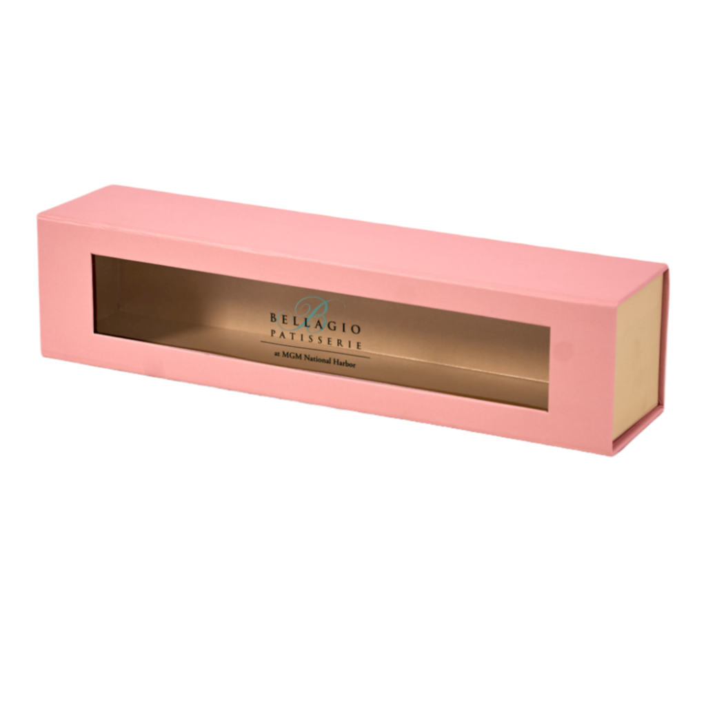 Chocolate and macaron box packaging
